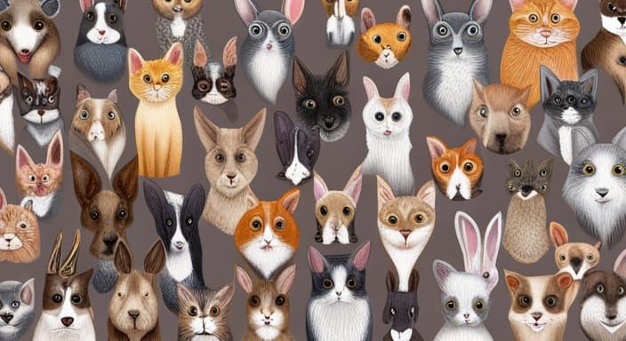 cat, dog, mouse, ferret, badger, skunk, otter, beaver, sugar glider ...