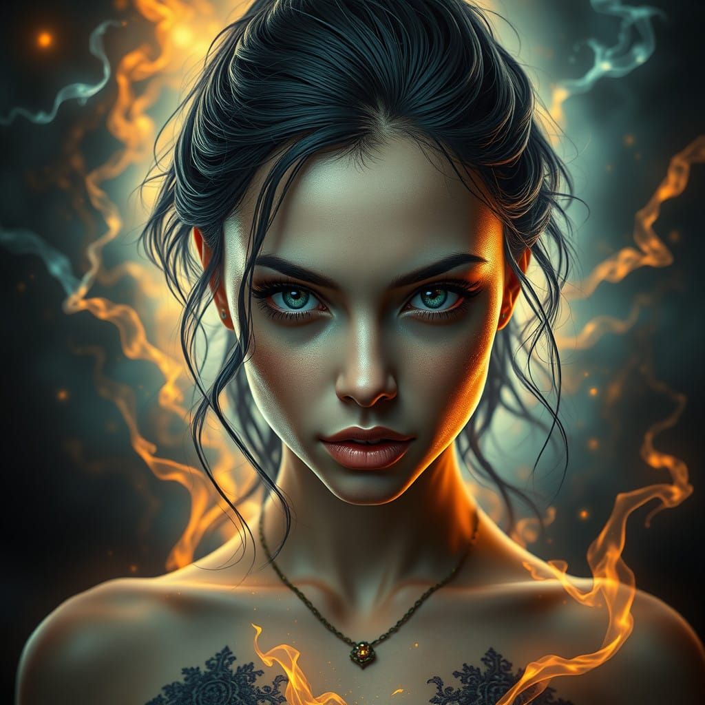 Surreal Scorpio Goddess Transforms Pain into Unbri... - AI Art