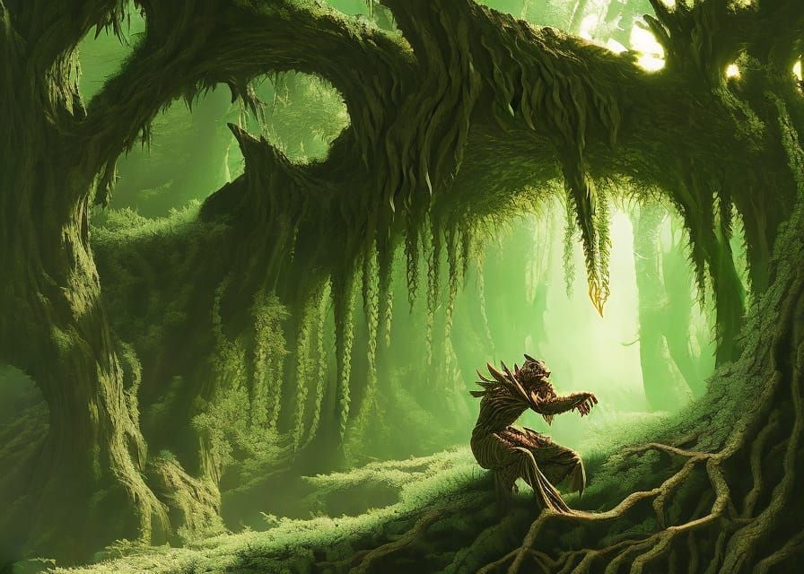 Wood Creature - AI Generated Artwork - NightCafe Creator