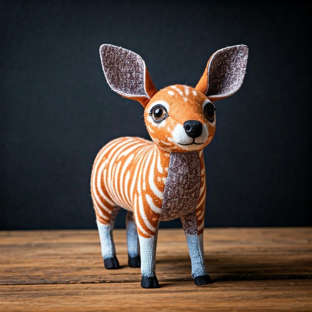 Animal made of fabric - Whimsical Fabric Creature Unfolds