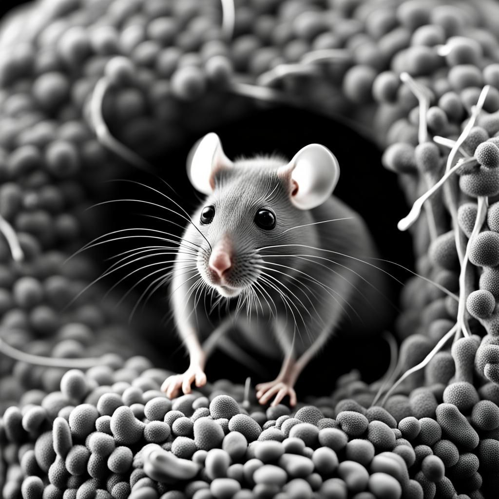 scanning electron microscopy SEM Image of mouse - AI Generated Artwork ...