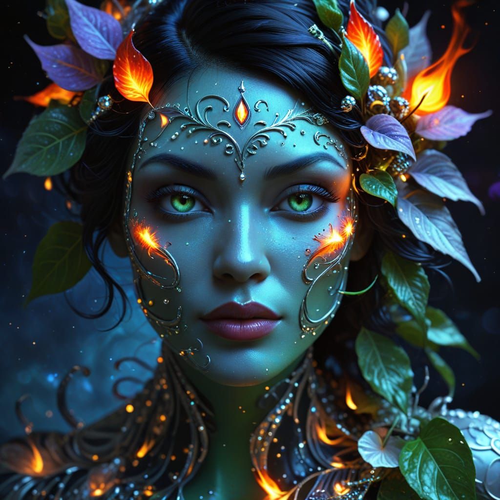 vivid, stars, starry night, dark, beautiful, naut... - AI Art