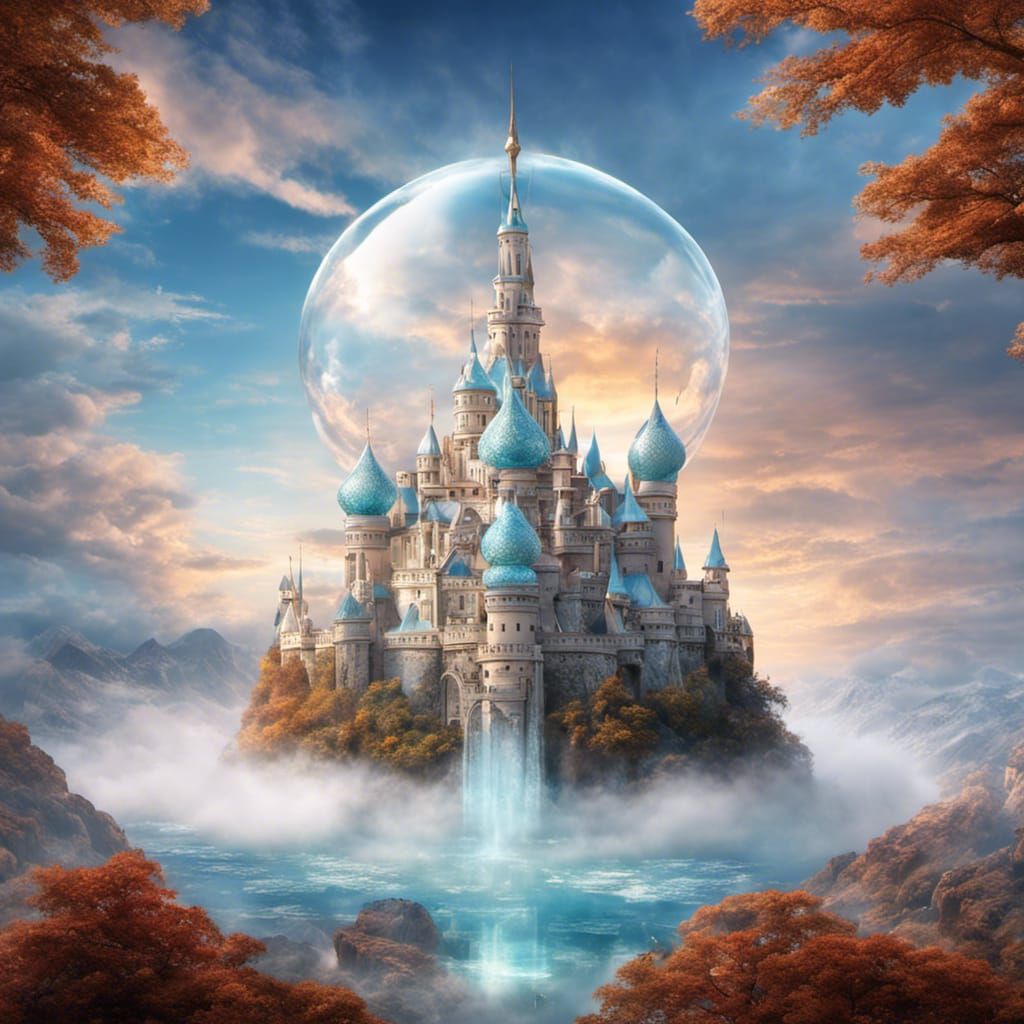 bubble castle - AI Generated Artwork - NightCafe Creator