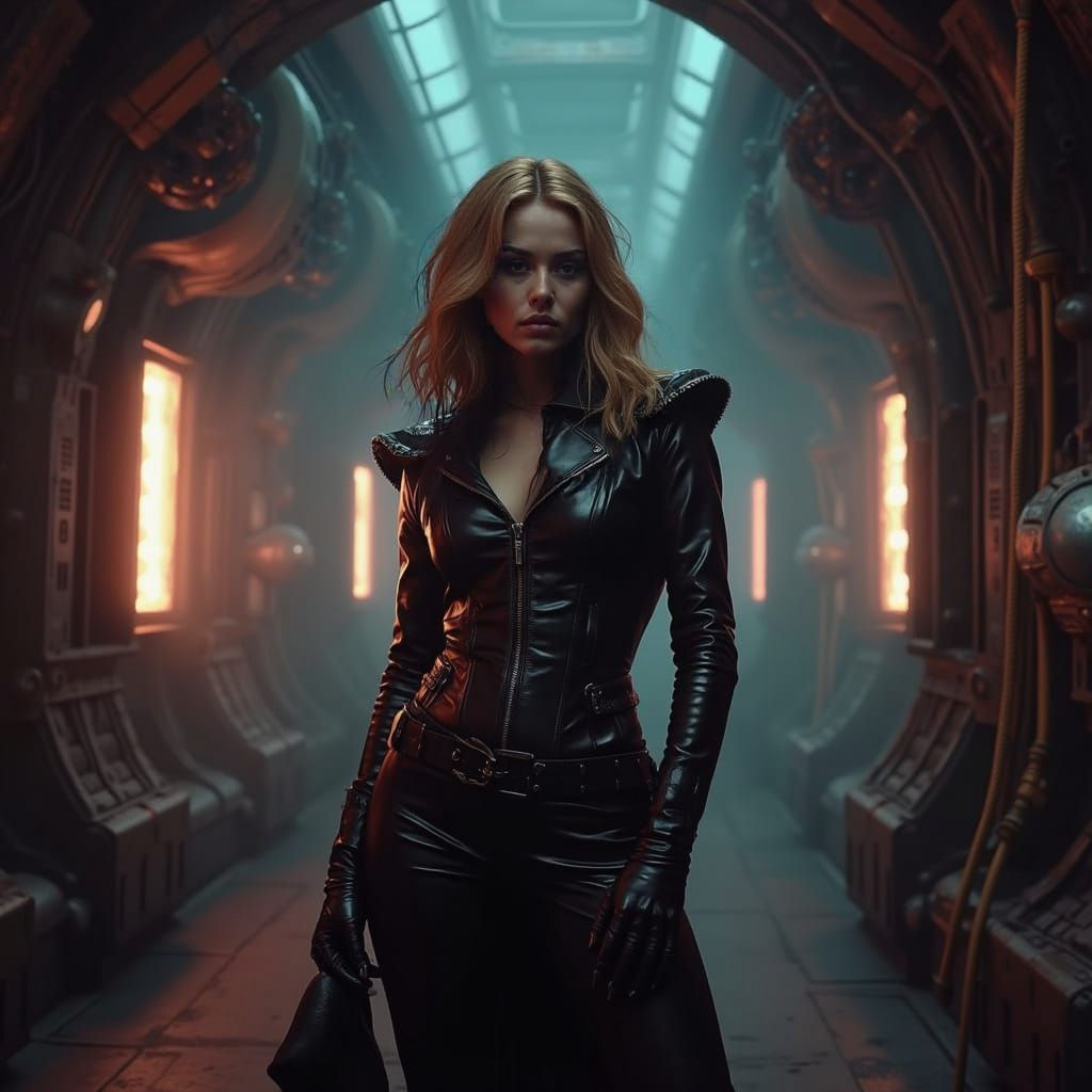 Lexx Character Eva Habermann in Cyberpunk Style - AI Art