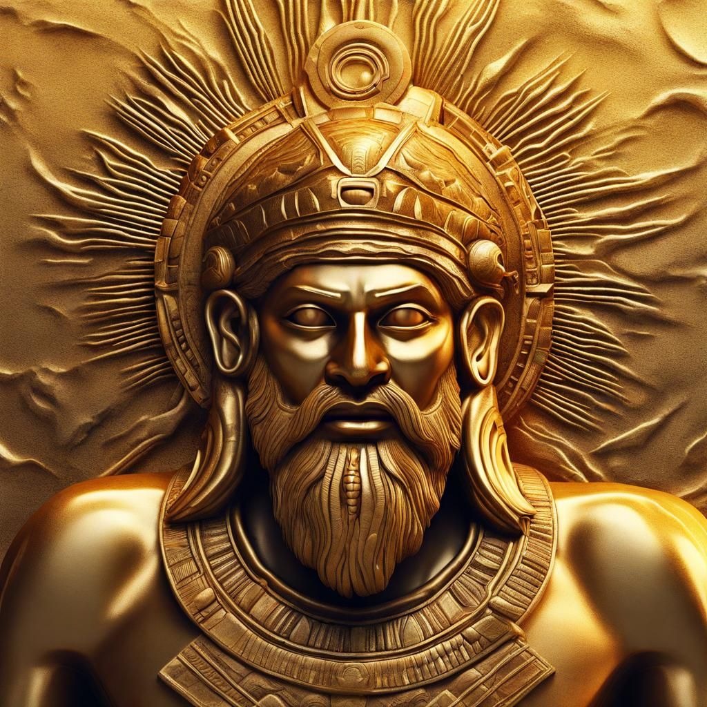 Sumerian Sun God - AI Generated Artwork - NightCafe Creator