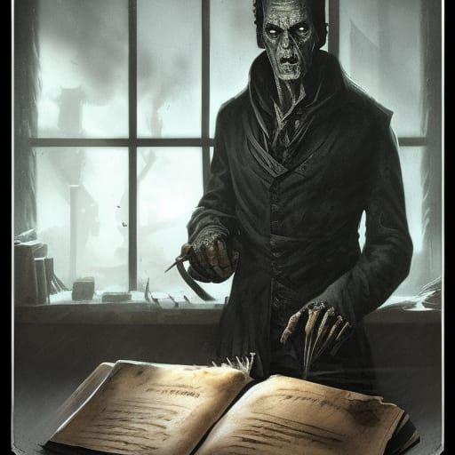 Frankenstein's monster research assistant - AI Generated Artwork ...
