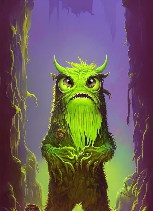 Ugly monster inside your closet - AI Generated Artwork - NightCafe Creator