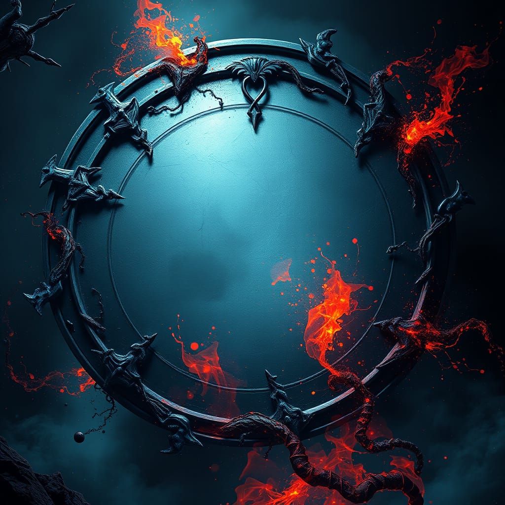 Ethereal Circle Convergence in Deep Fantasy Realis... - AI Art