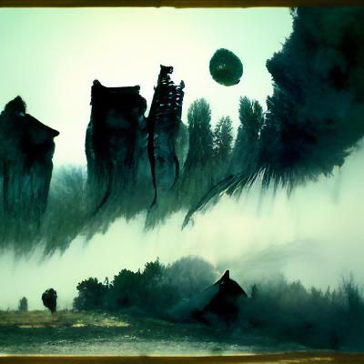 Collapsing Buildings - AI Generated Artwork - NightCafe Creator