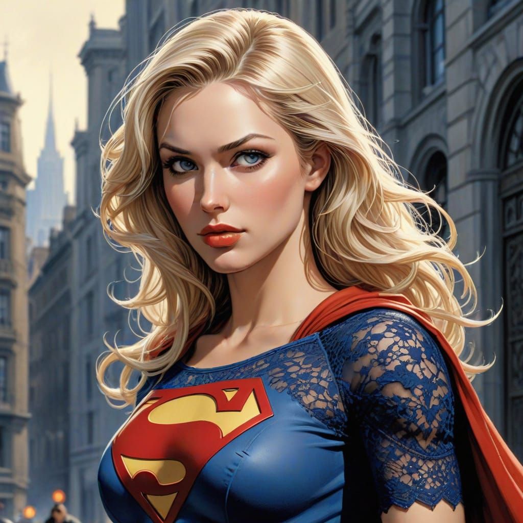 Art by Milo Manara Joel Jurion, supergirl, provocative, chesty ...