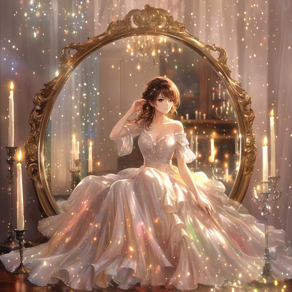 Anime with painterly triadic colors shading && (Illumination atmosphere ...