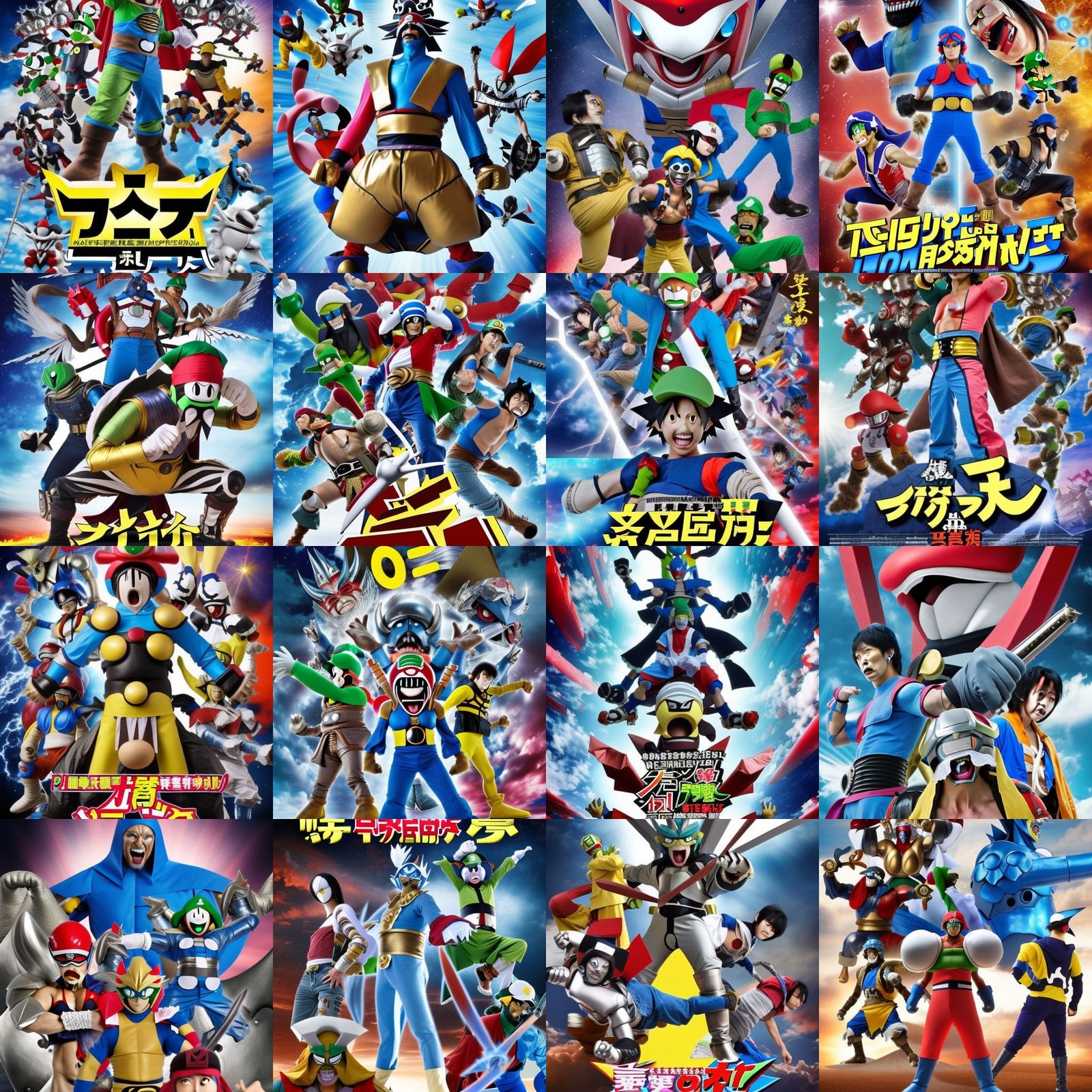 Live action tokusatsu movie poster for a movie where Usopp has an ...