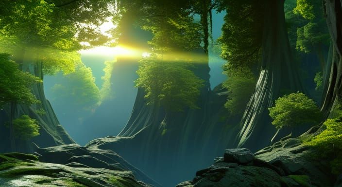 Magical forest - AI Generated Artwork - NightCafe Creator