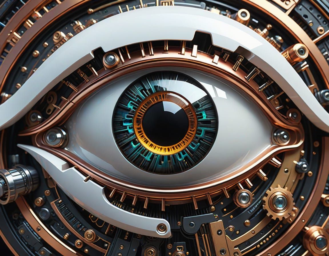 Cyberpunk robotic eye - Cyberpunk robotic eye