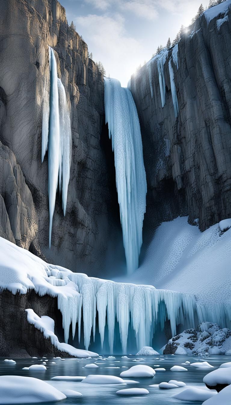 Frostbite Falls - AI Generated Artwork - NightCafe Creator