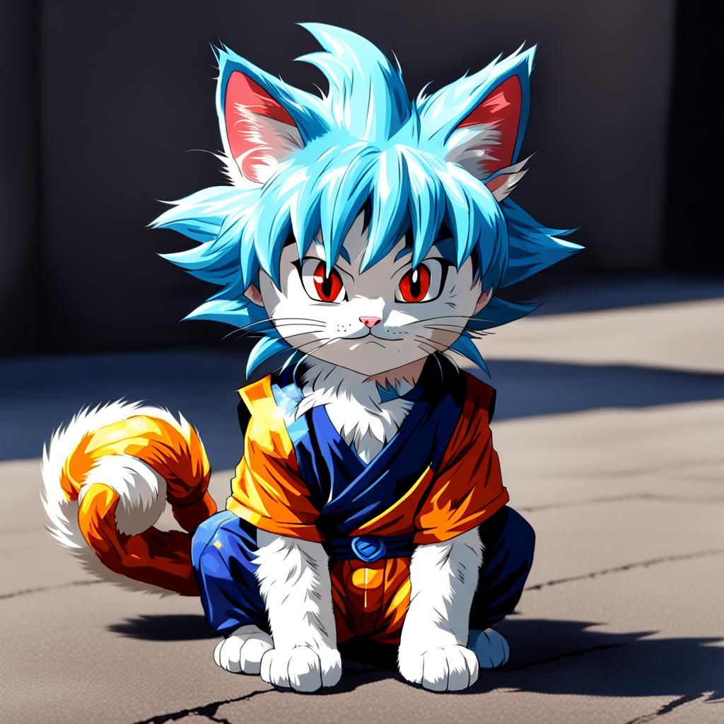 kitty goku - AI Generated Artwork - NightCafe Creator
