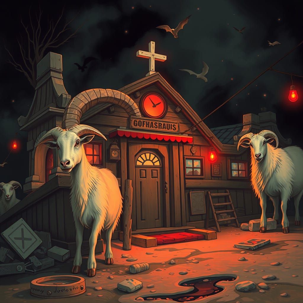 Edgy Goathaus Insomniac - Surreal Edgy Goat Fortress