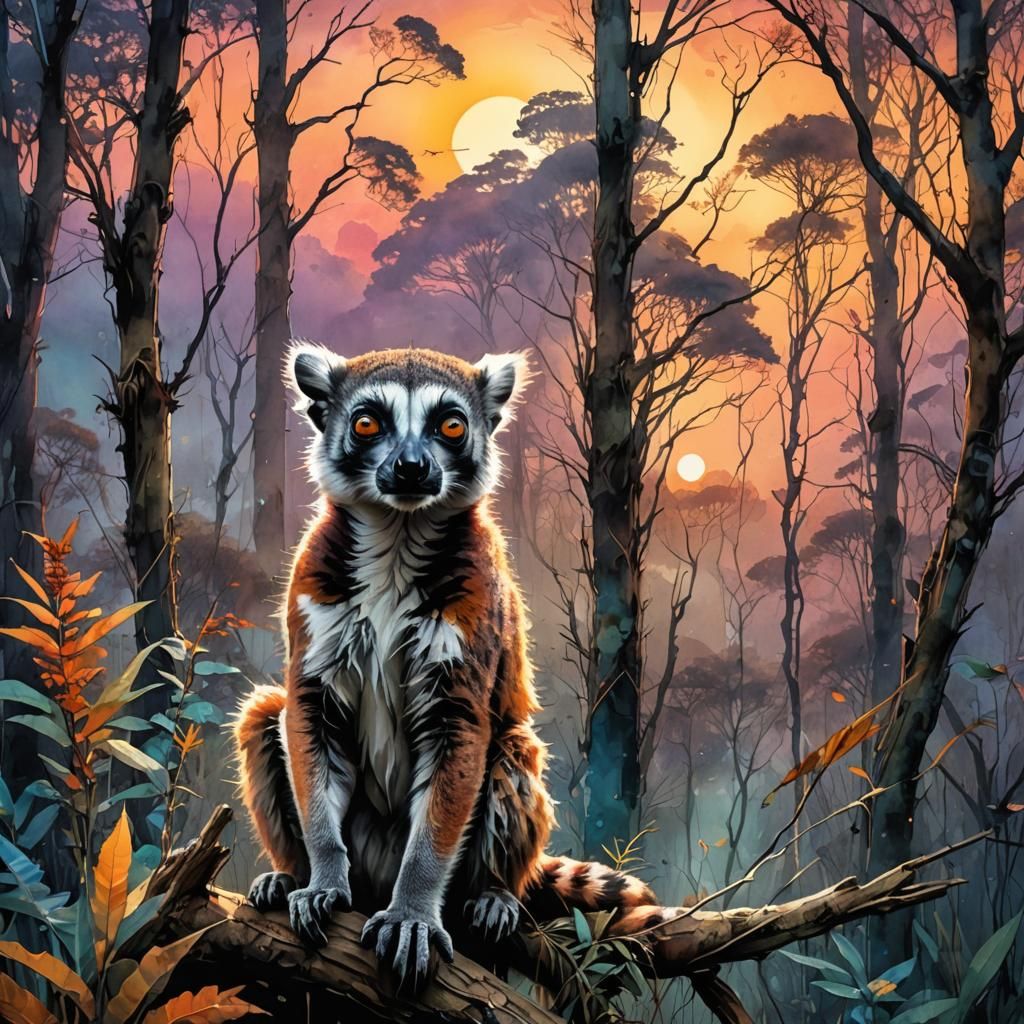 Lemur - AI Generated Artwork - NightCafe Creator