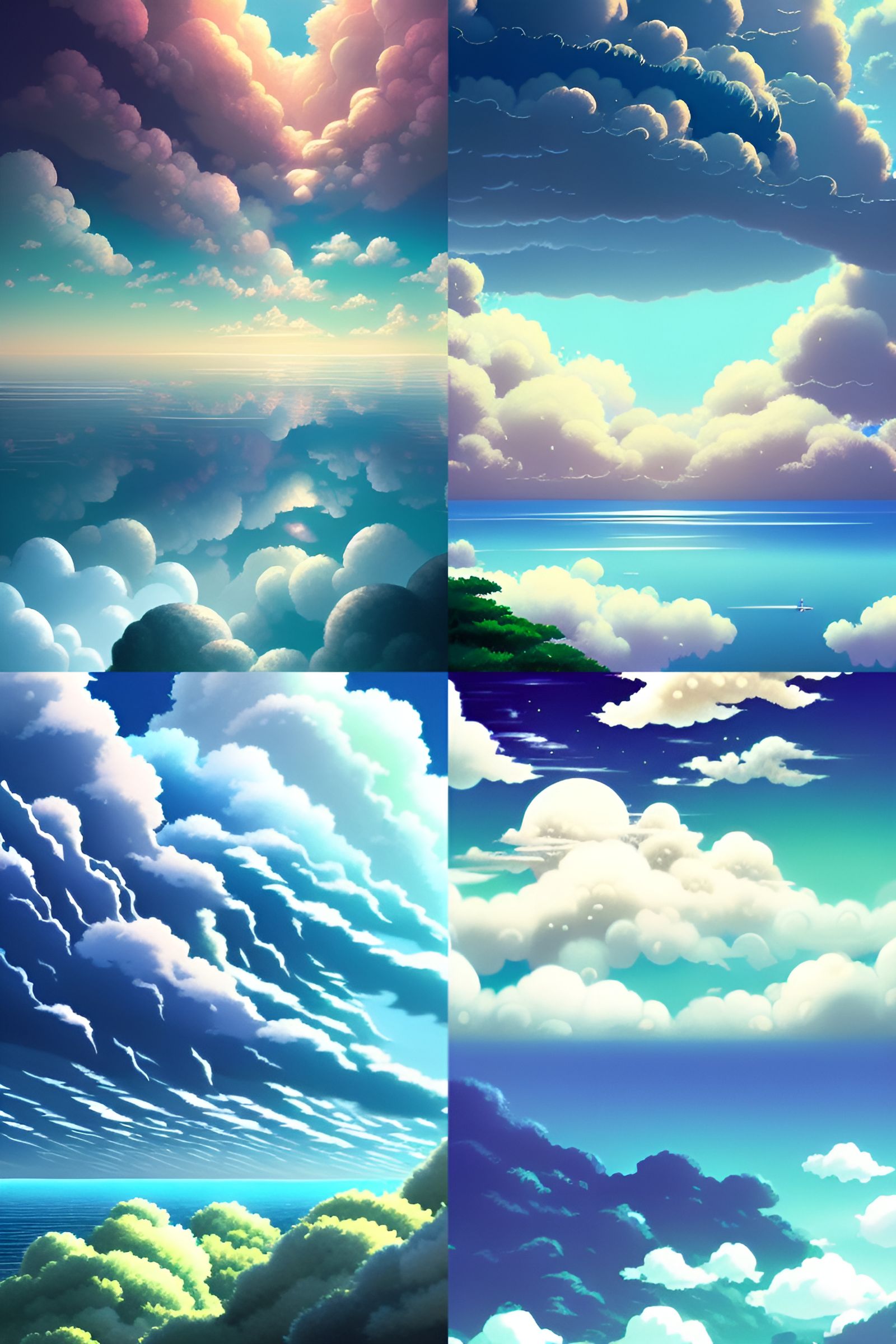 Cloudy seas IV - AI Generated Artwork - NightCafe Creator