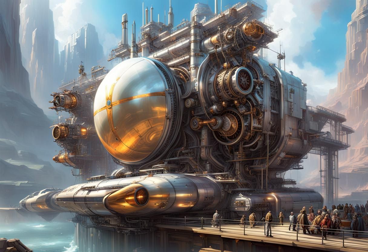 Gigantic Fusion Energy Generator - AI Generated Artwork - NightCafe Creator