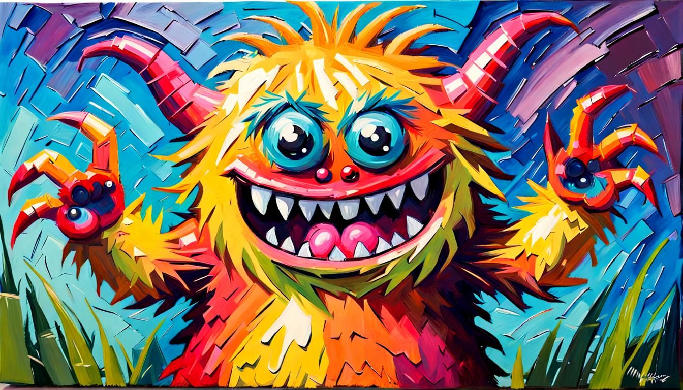Fuzzy wompler monster #2 - AI Generated Artwork - NightCafe Creator