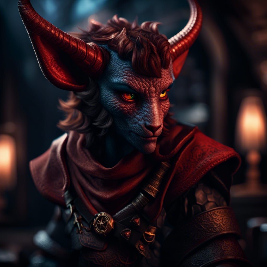 dungeons and dragons tiefling - AI Generated Artwork - NightCafe Creator