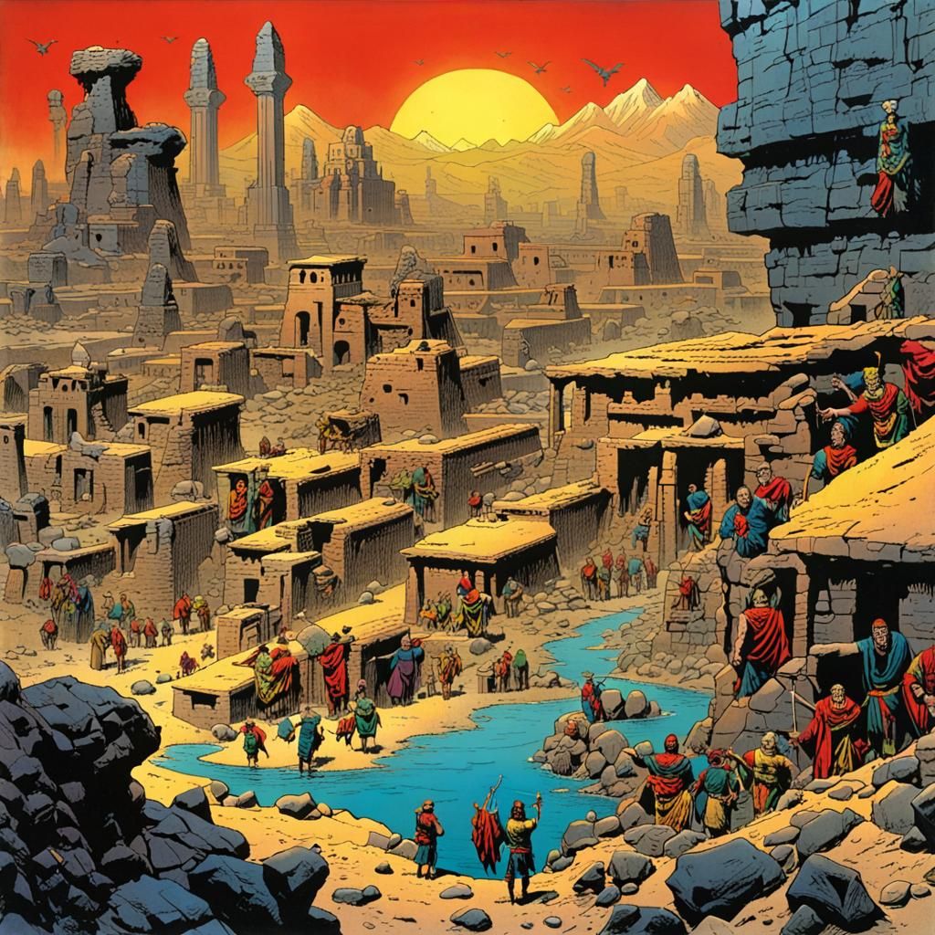 catal huyuk, busy ancient city, life in goddess culture, 12,000 BC ...