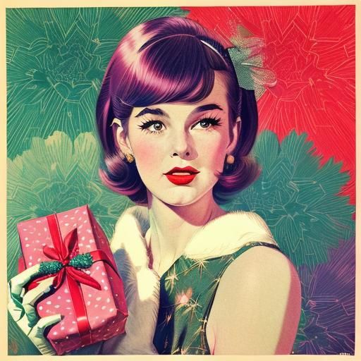 Retro Christmas art : r/nightcafe