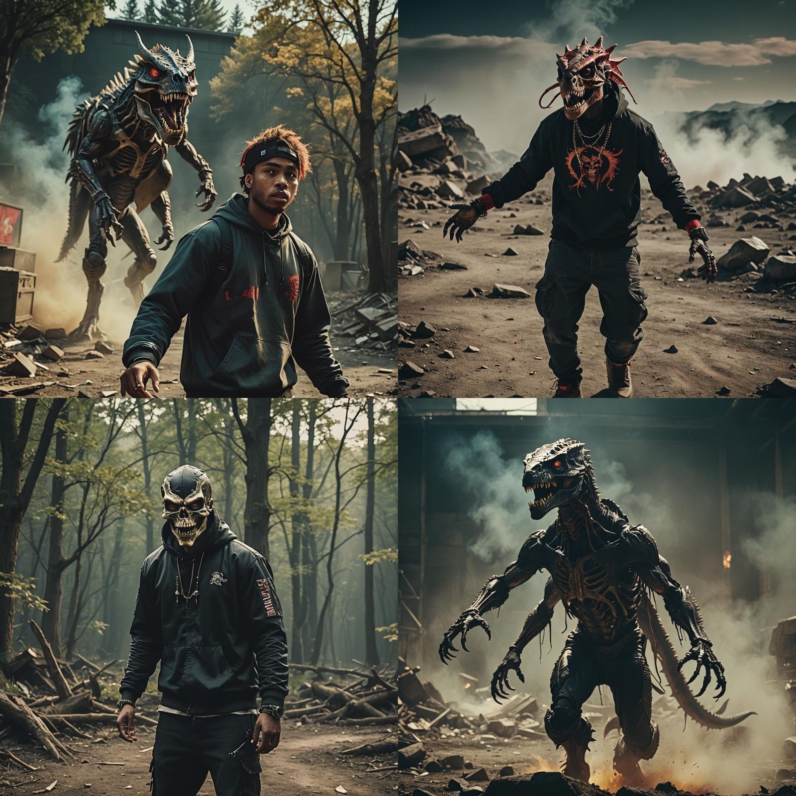 BONEMPT rap demon youtube - AI Generated Artwork - NightCafe Creator