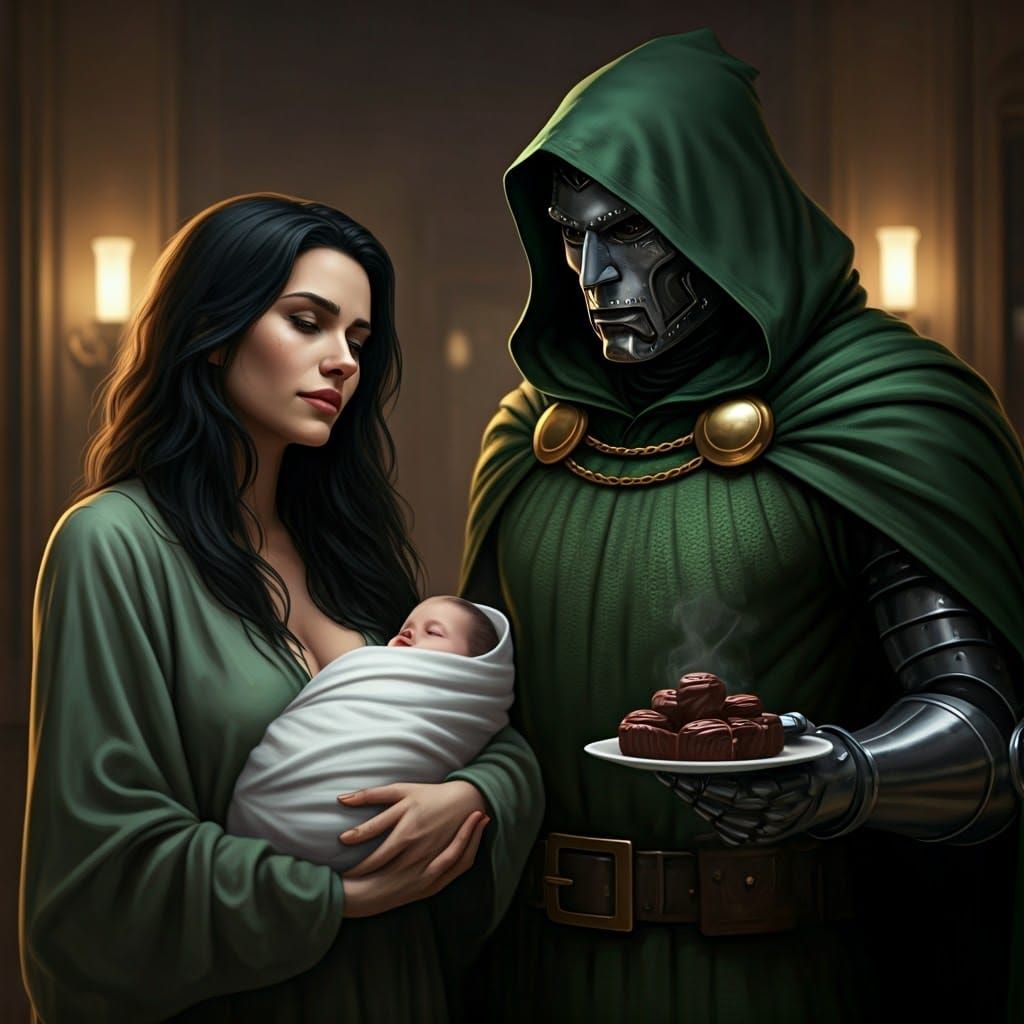 Doctor Doom’s wife, Valeria, a strikingly beautiful woman with long ...