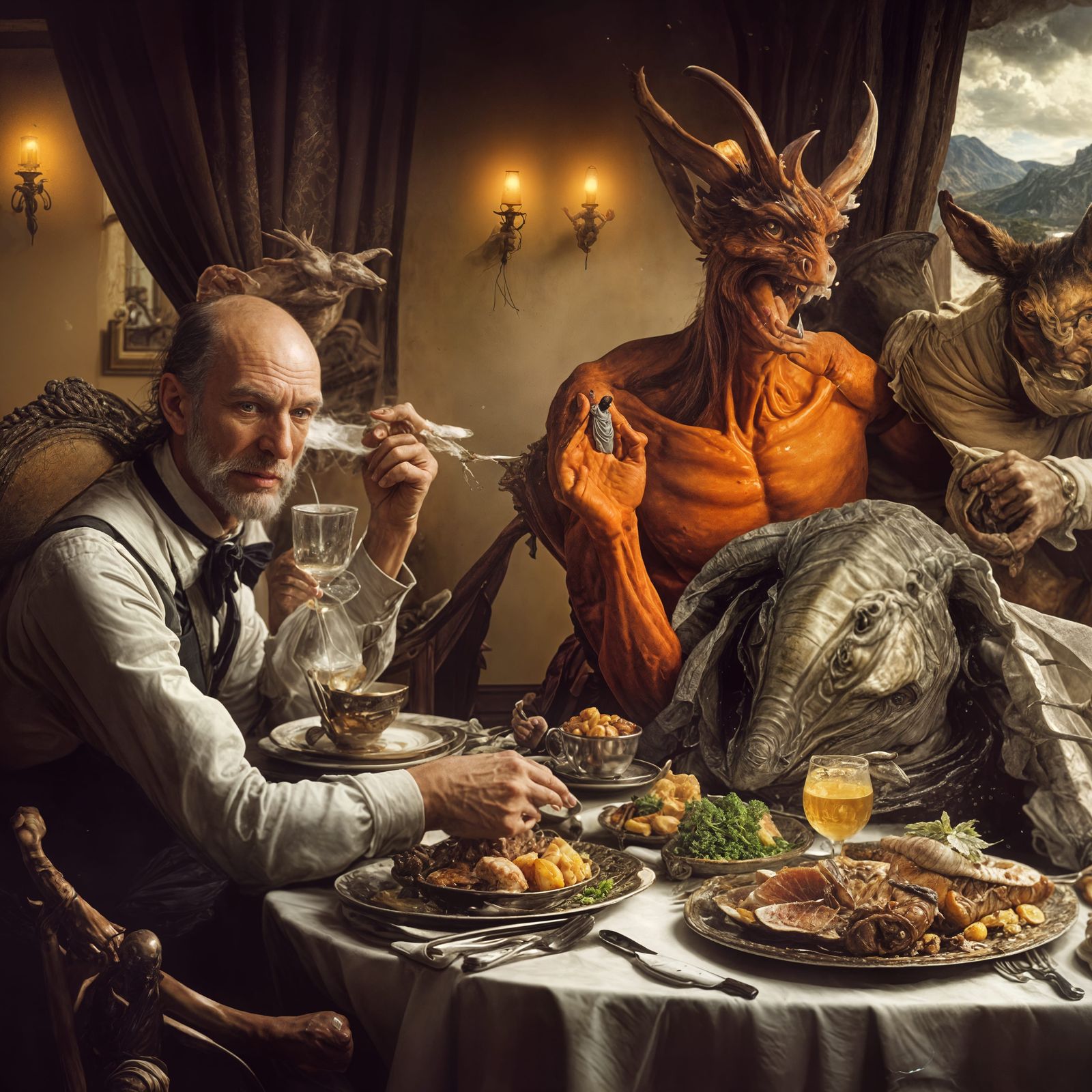 The Human here didn't much enjoy the dinner with 'Rowdy Red' as they ...