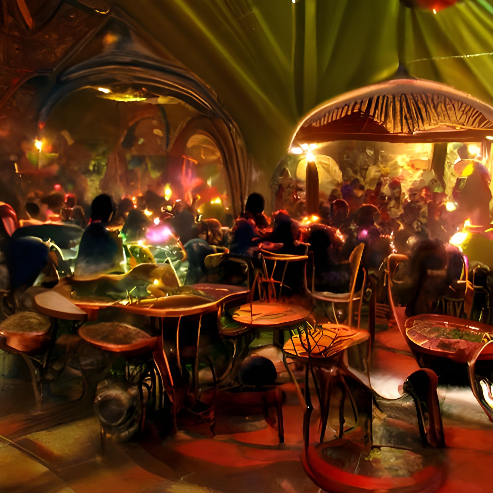 Paris Café At Night - AI Generated Artwork - NightCafe Creator