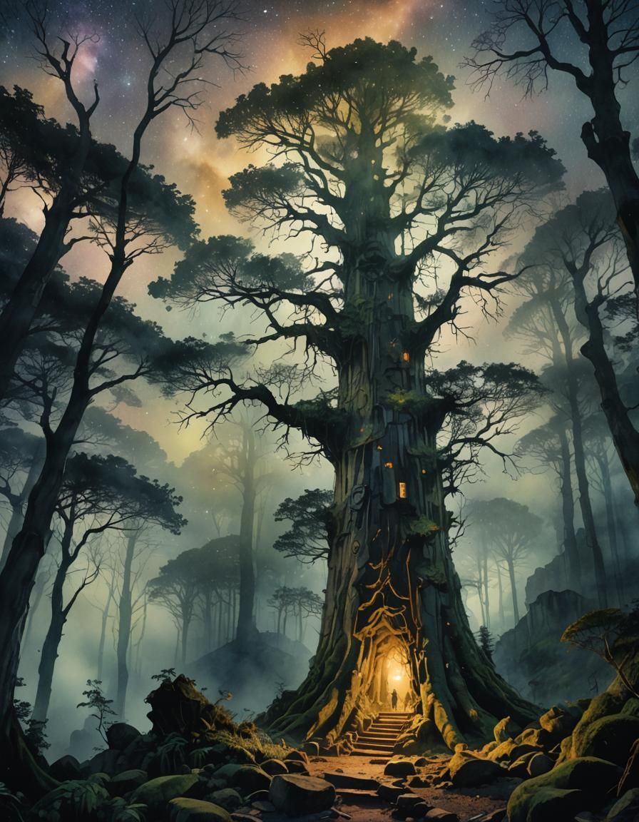 The Great Tree - AI Generated Artwork - NightCafe Creator