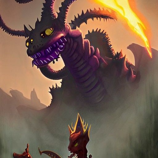 lovecraftian horror spyro - AI Generated Artwork - NightCafe Creator