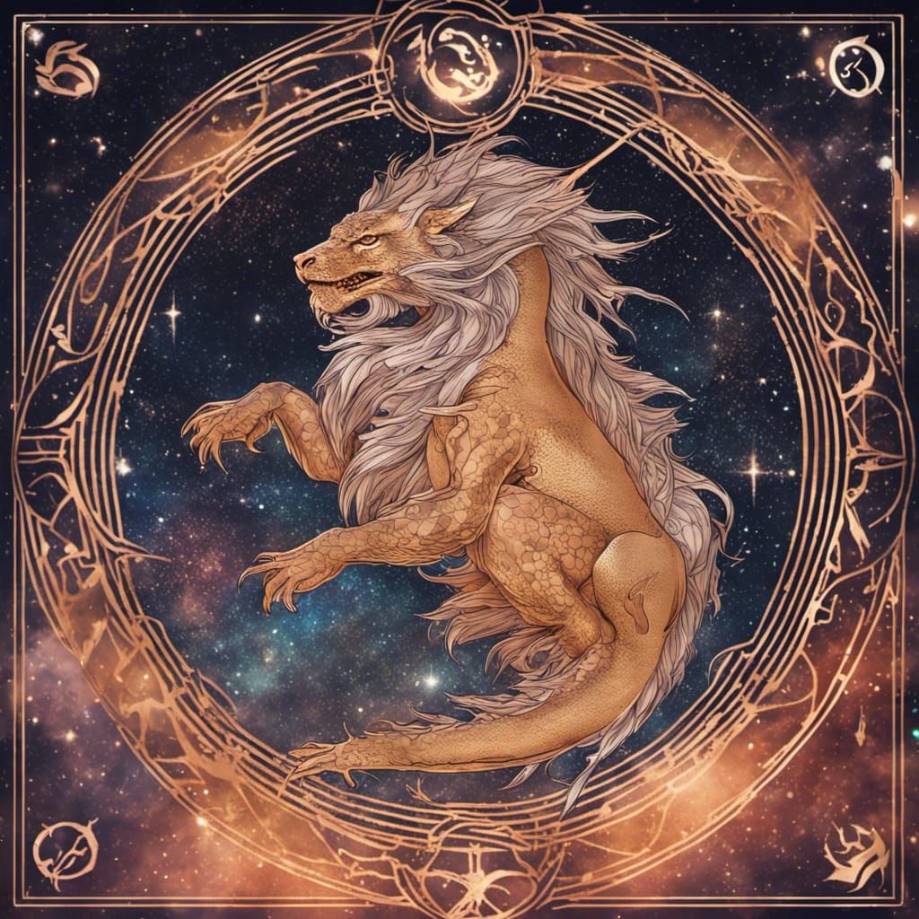 Zodiac Sign Leo Dragon Tarot Card - AI Generated Artwork - NightCafe ...