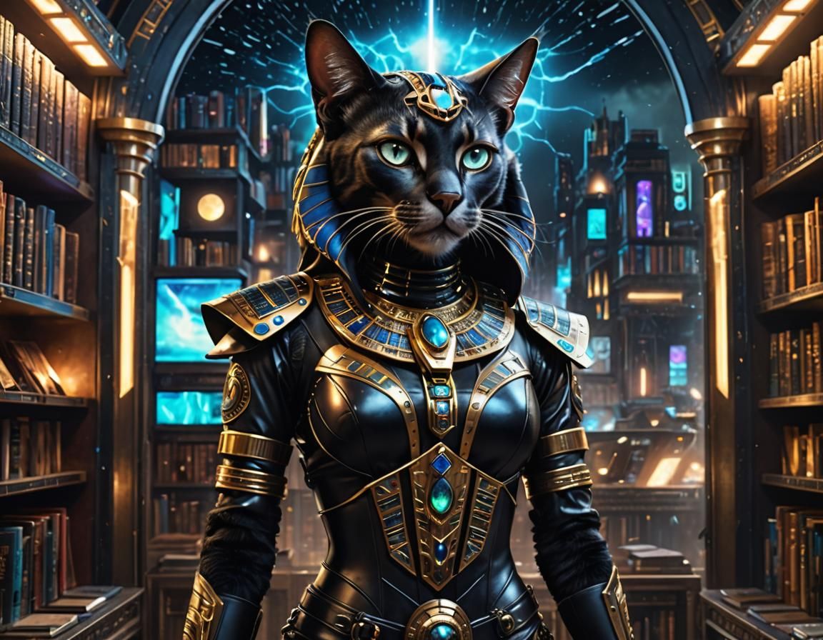 Egyptian Goddess Bastet 3 - AI Generated Artwork - NightCafe Creator