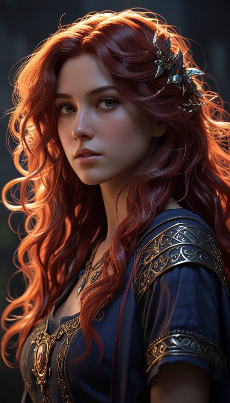 Confident Goddess Radiates Inner Light in Ethereal... - AI Art