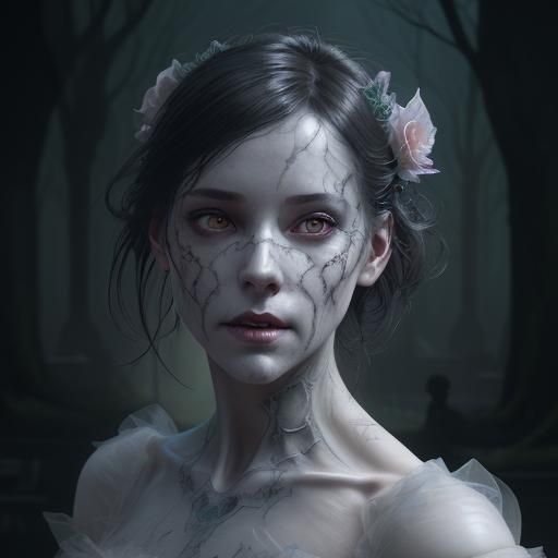 Creepy ballerina - AI Generated Artwork - NightCafe Creator