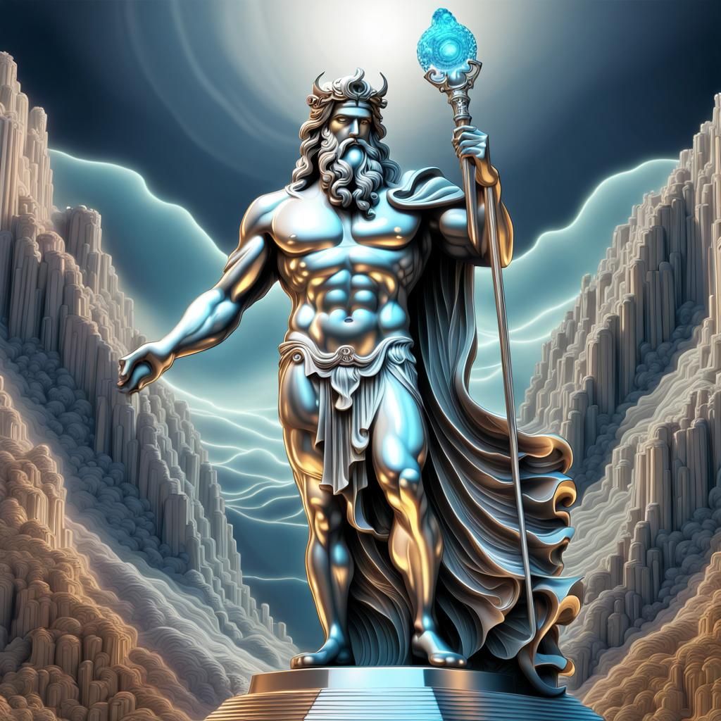 Magical Mountain Zeus. - AI Generated Artwork - NightCafe Creator