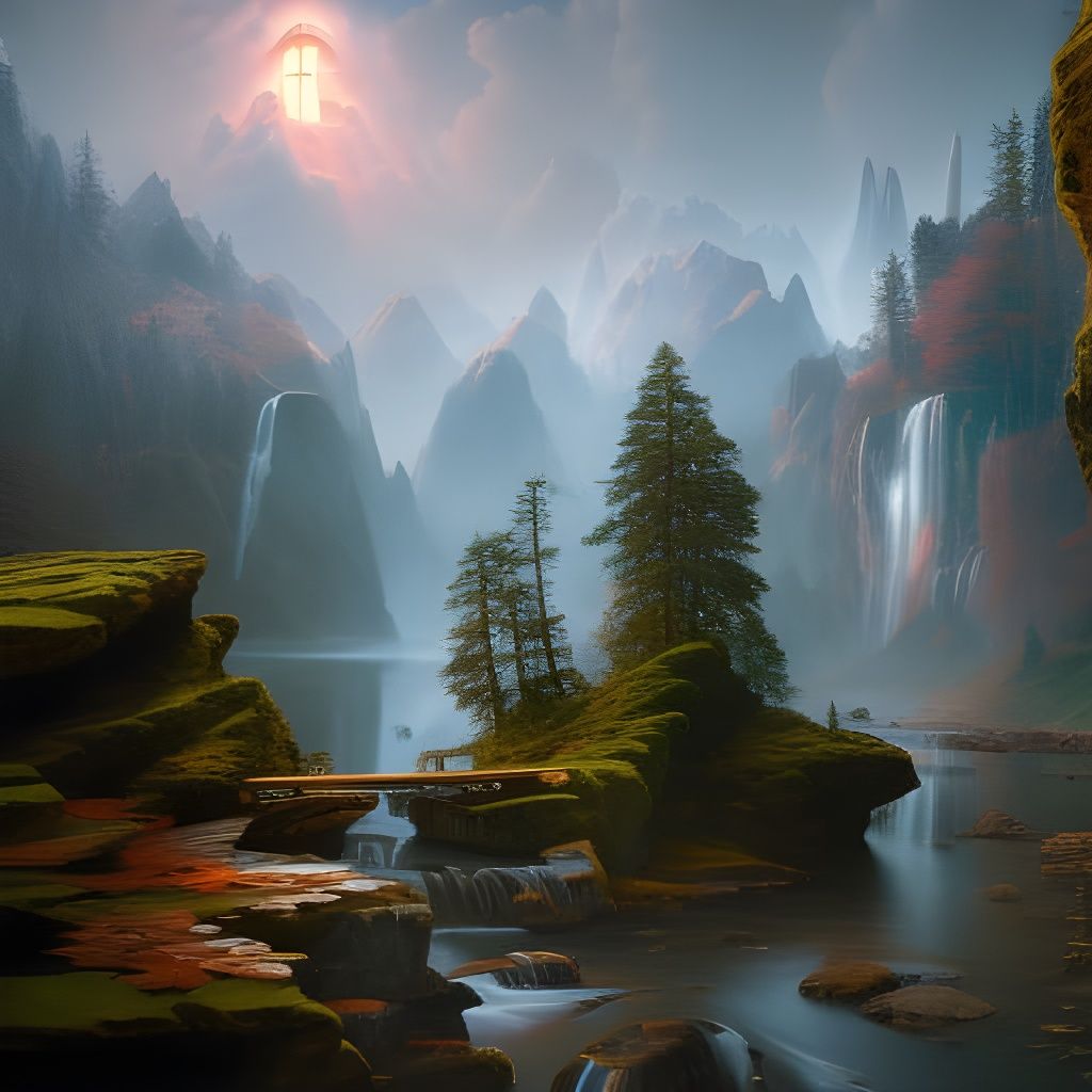 Haunted valley - AI Generated Artwork - NightCafe Creator