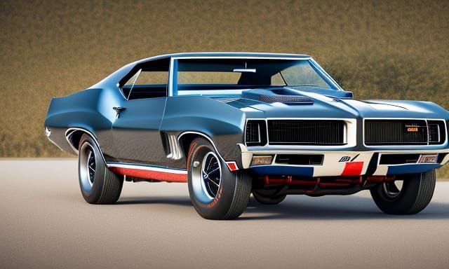 1969 GTO "GOAT" SS. Classic American Muscle - AI Generated Artwork ...