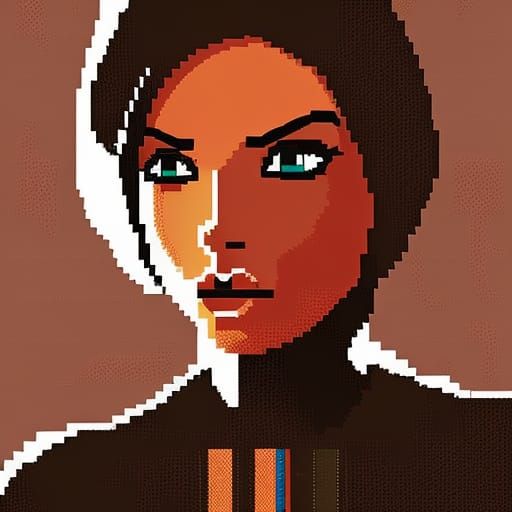 pixel art: woman - AI Generated Artwork - NightCafe Creator