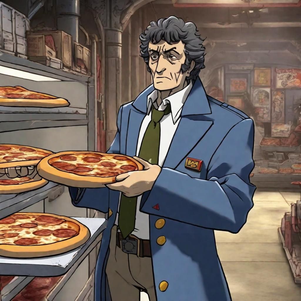 Columbo picks up pizza in warhammer 40k underhive - AI Generated ...