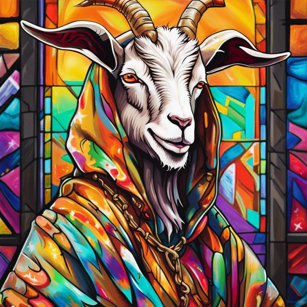 Magical goat sorcerer - AI Generated Artwork - NightCafe Creator