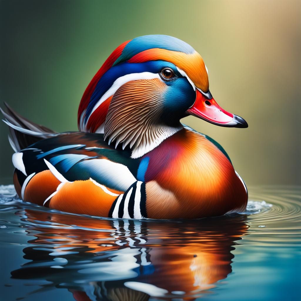 Mandarin Duck - AI Generated Artwork - NightCafe Creator