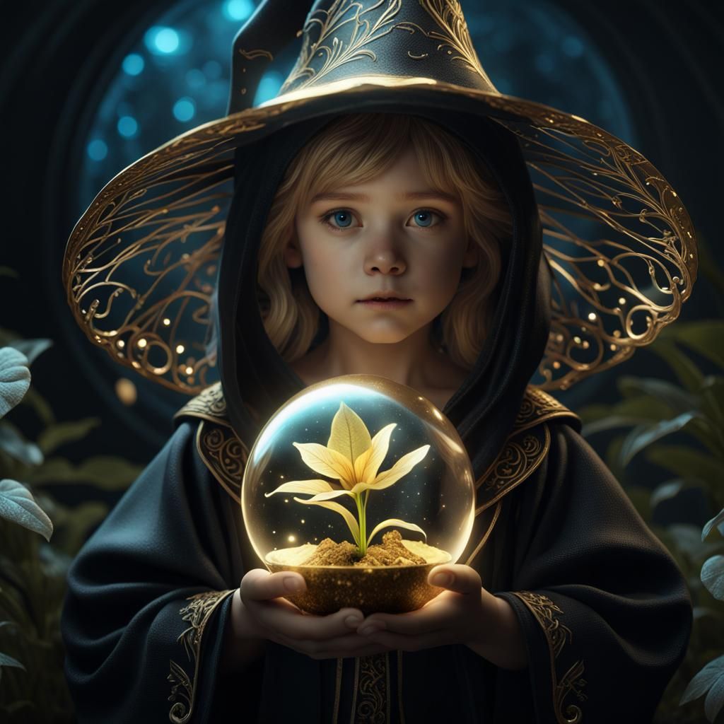 Little Witch's Magical Healing Plant - AI Generated Artwork - NightCafe ...