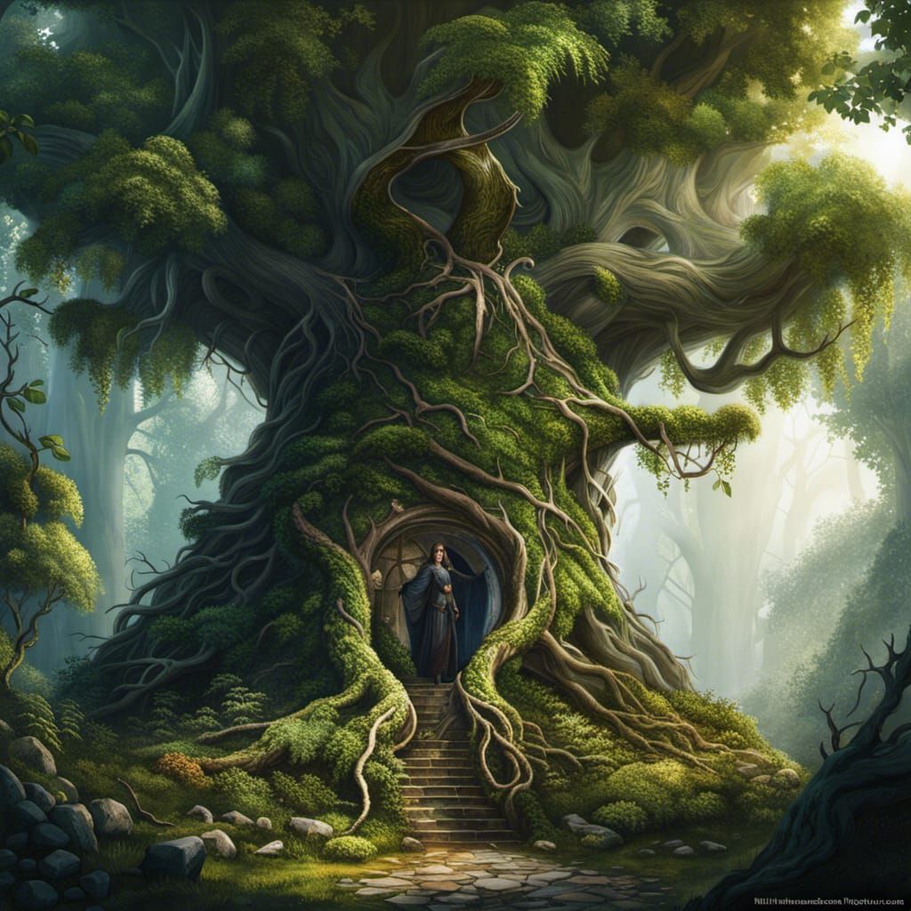 Arboreal Dwelling - AI Generated Artwork - NightCafe Creator