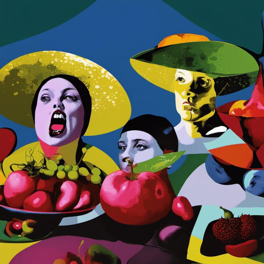 Freaky Fruit Party III - AI Generated Artwork - NightCafe Creator