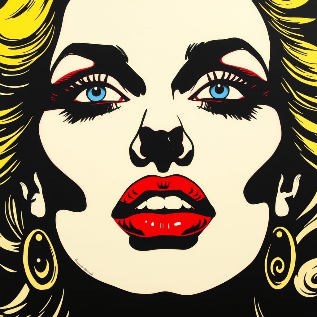 Dramatic Pop Art Masterpiece - AI Art