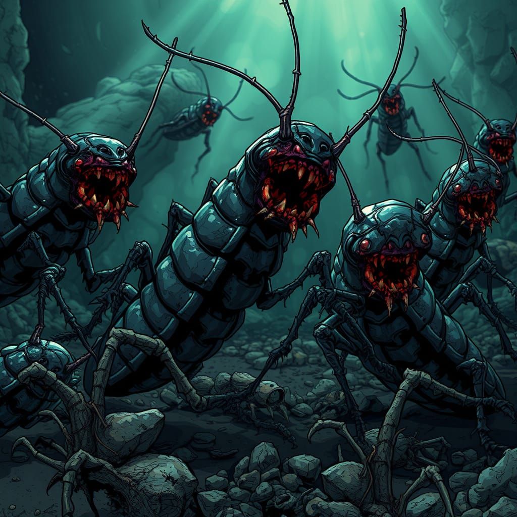 Really scary - Grotesque Cockroaches in a Decaying Landscape